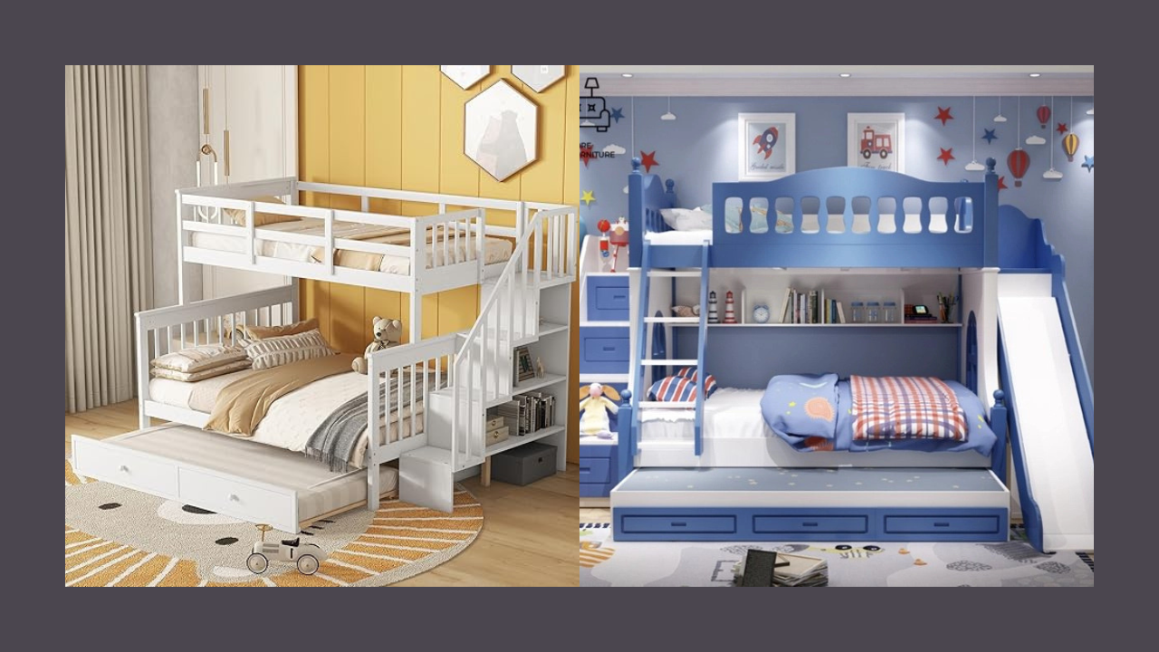 Double Decker Beds for Kids with Storage
